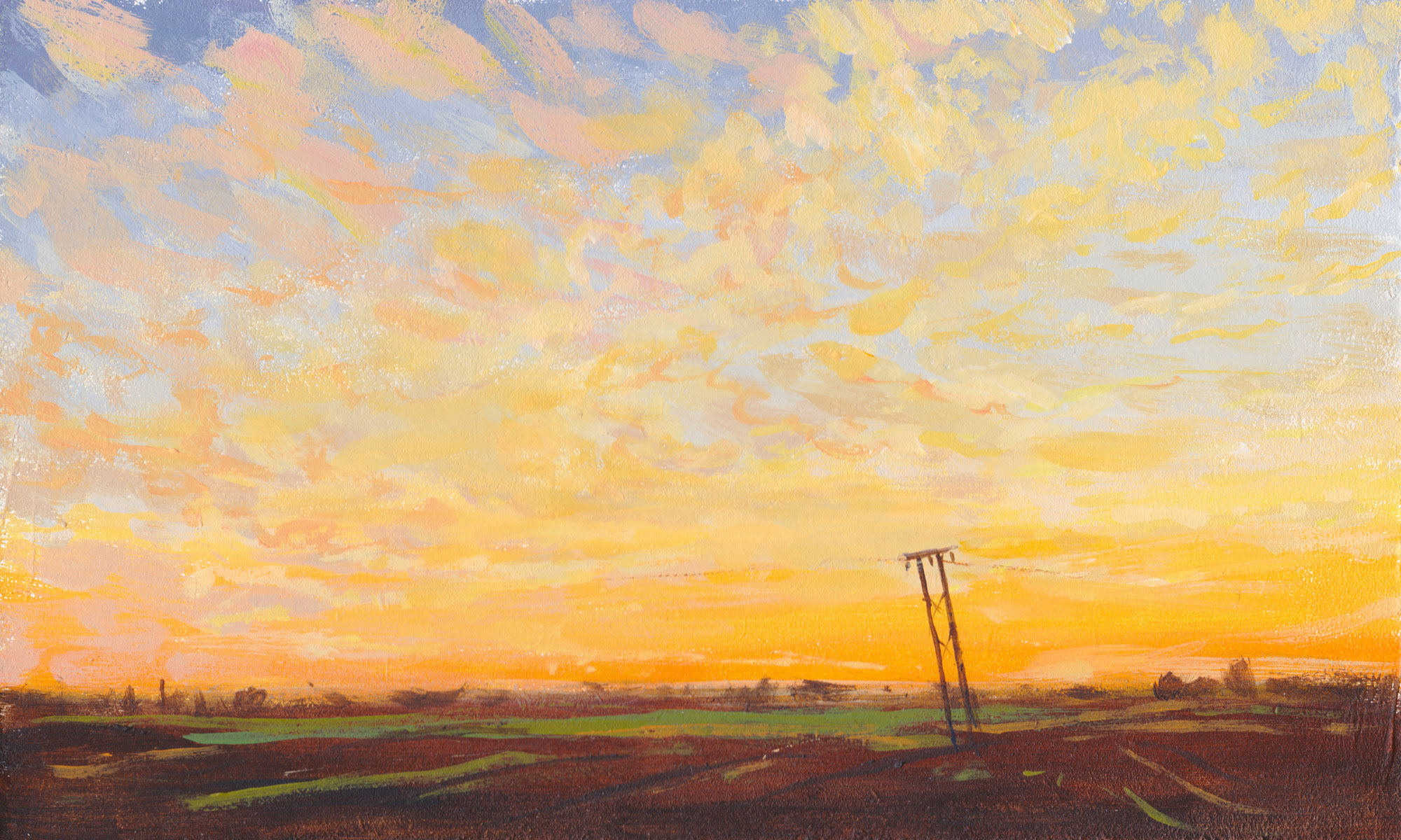 Fenland Paintings - Nick Tearle Fenland Artist I Paintings of the Fens